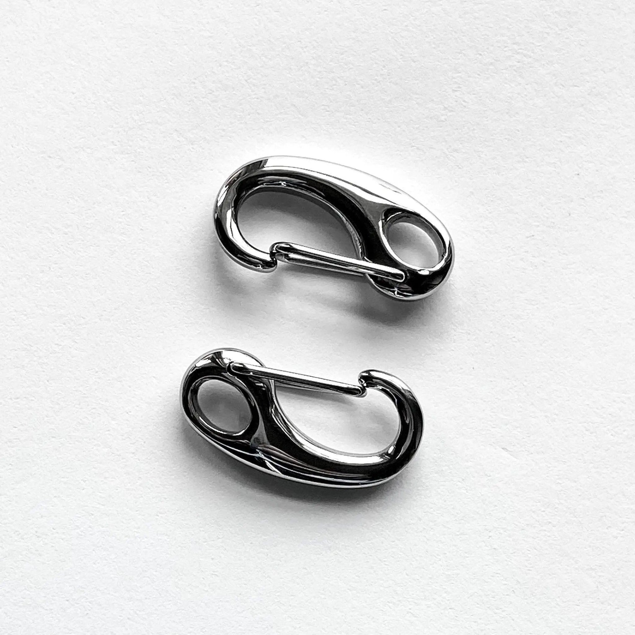 Teardrop Snap Clasp -1 IN (26mm) Stainless Steel