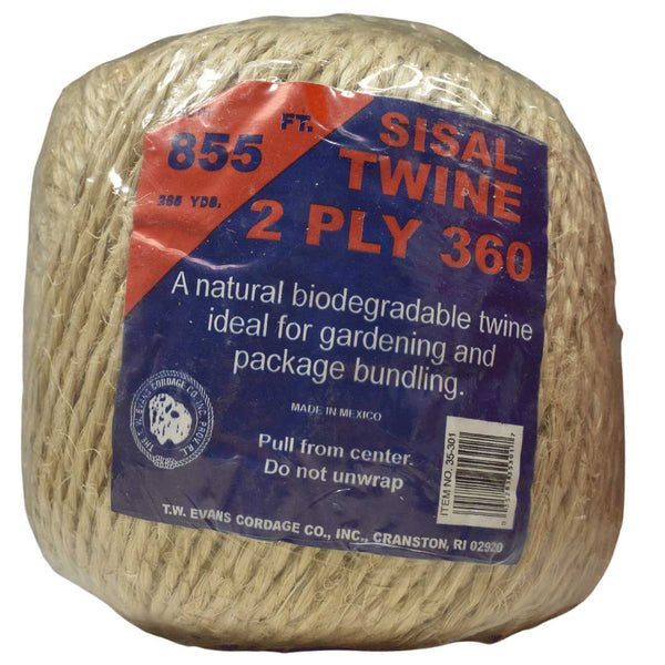 4.7 mm (3/16") Natural Sisal Twine Cord 260 m (855 ft)