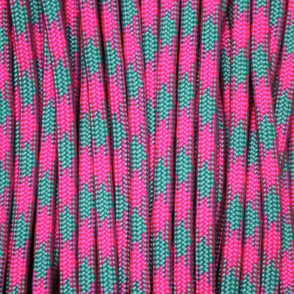 US-made 550 Paracord in multi-colored patterns. Discounted.