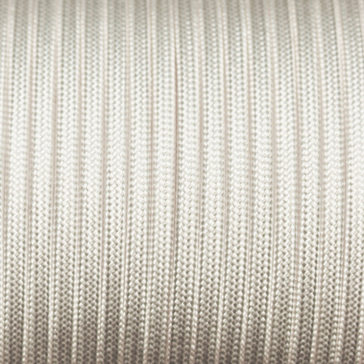 White Colored 550 Paracord Made in the USA Nylon/Nylon Type 111