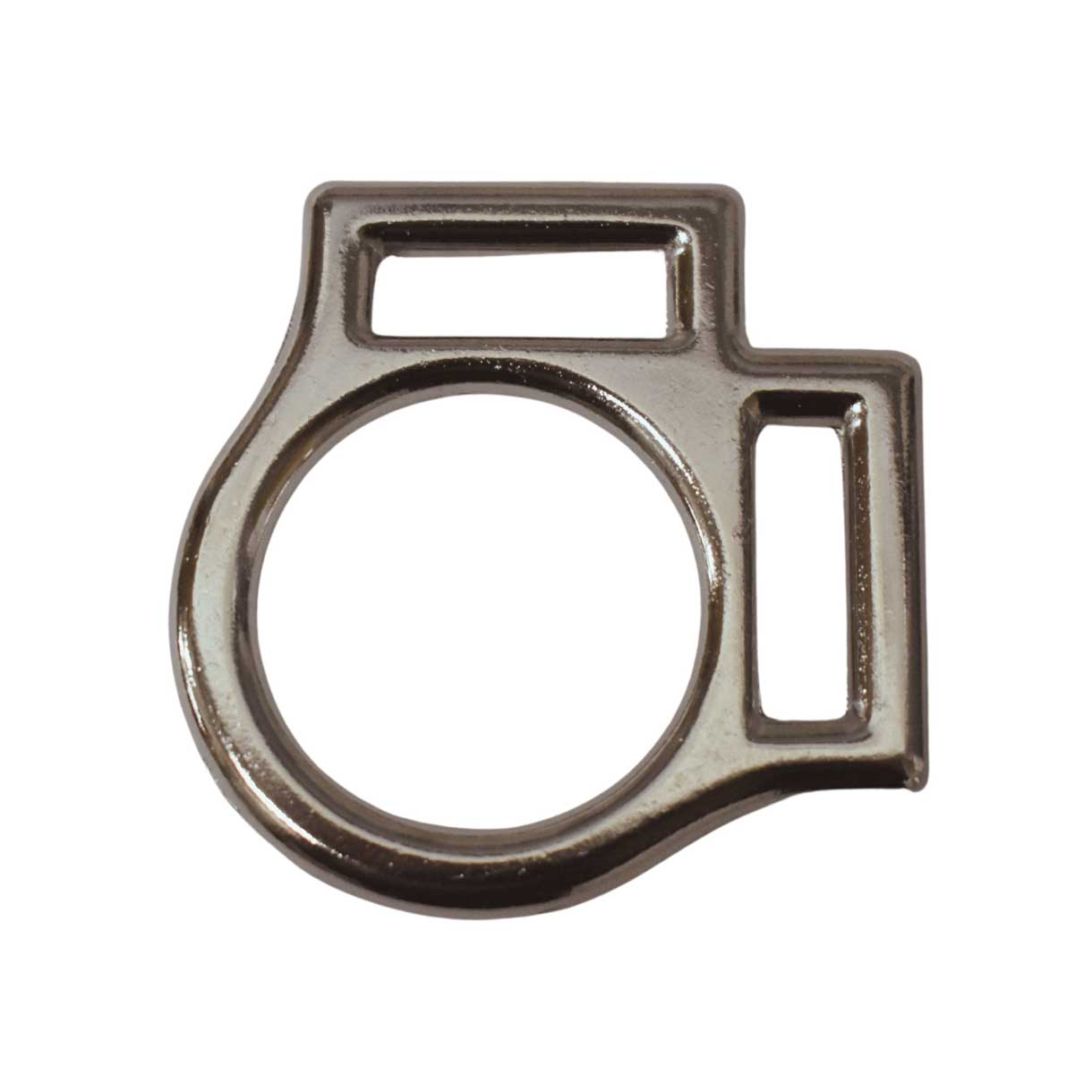 3/4" Nickel Plated Zinc 2 Sided Halter Square.