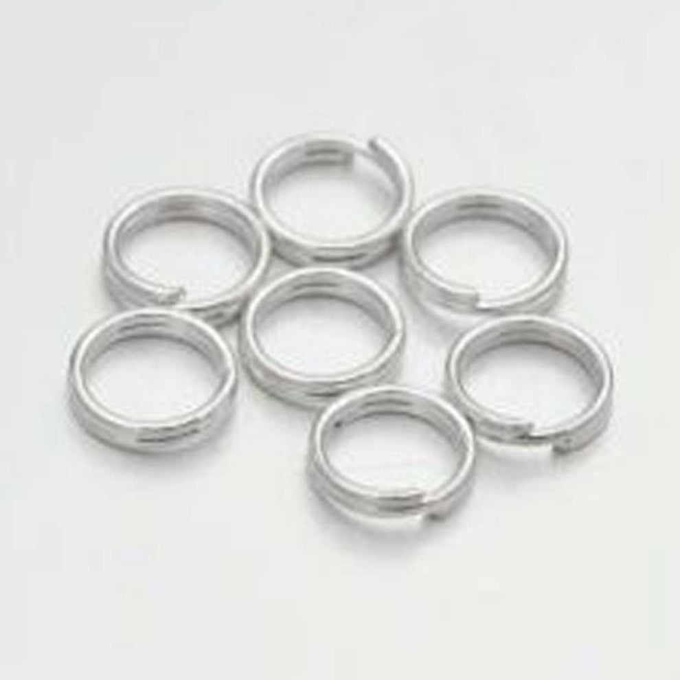 Silver Double Loop Split / Jump Rings (25 Pack) Discounts Available