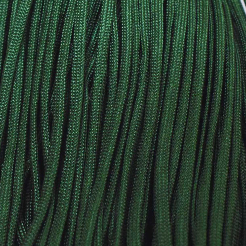 Kelly Green 3/16 Inch Coreless Hollow Flat Nylon Cord USA Made